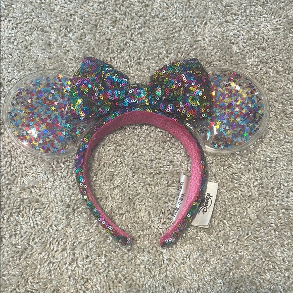 Disney | Accessories | Disney Multicolor Sequin Minnie Mouse Headband ...